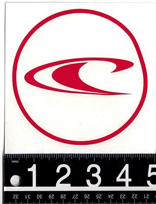 O'neill Water Sports Decal 5 in Round Red Oneill Surfing Transfer ...