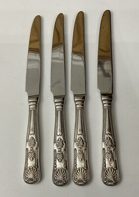 Vintage 4 Viners Stainless Steel 24.5cm Dinner Table Knives Kings ...