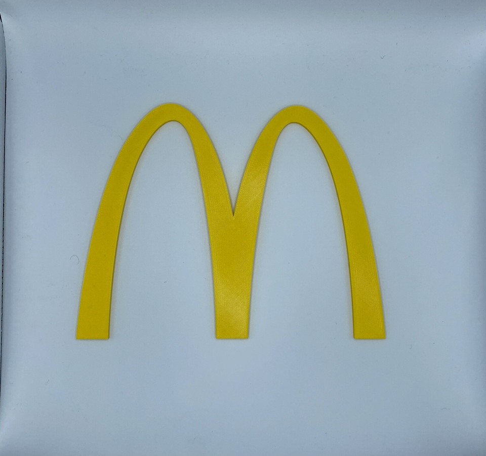 XXL McDonald’s Big “M” Advertising Sign Golden Arches Game Room Man ...