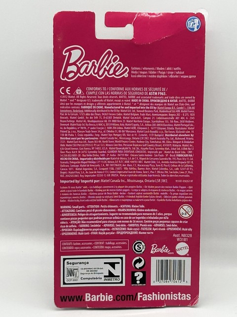 Mattel Barbie 2012 Fashionistas X7847 Gown Life Fashions Pink Party ...