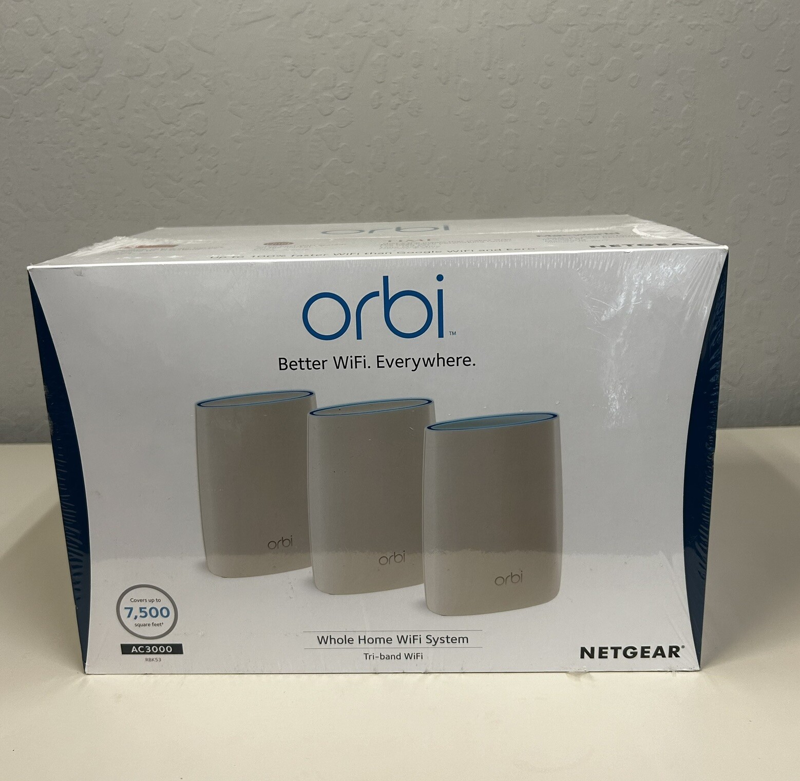 NEW NETGEAR RBK53 Orbi AC3000 Tri-band WiFi System New Sealed | eBay