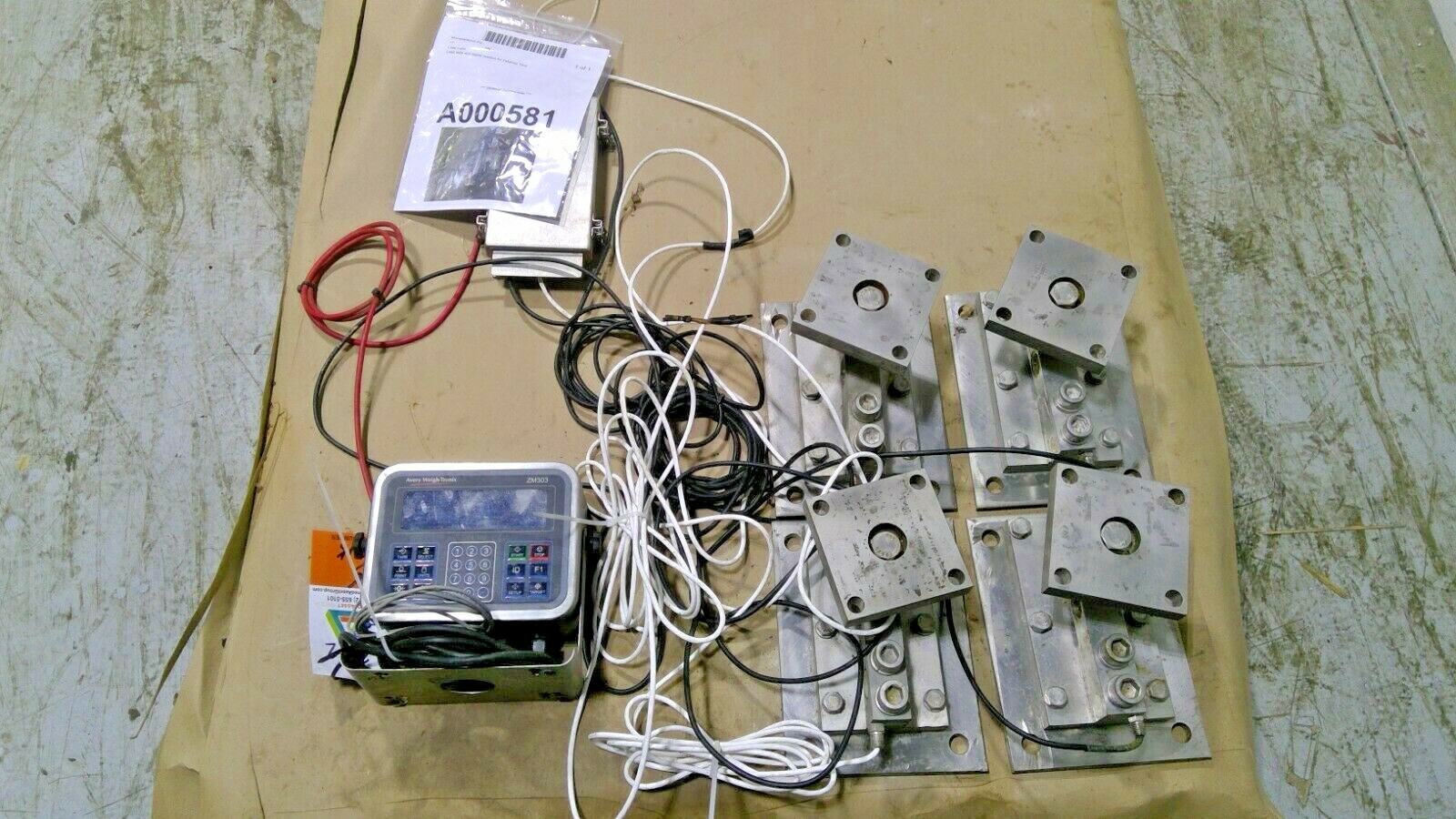 4 Coti Global CG-23-SSW-03-C20 Load Cells, Avery Digital Readout ...