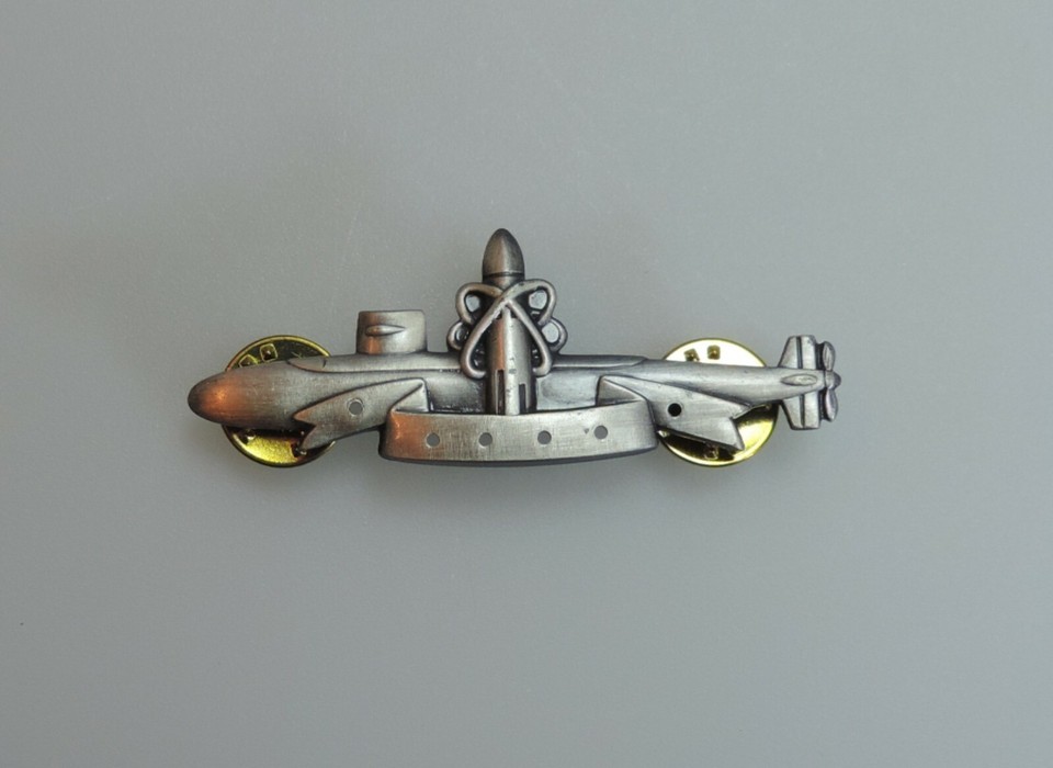 U.S Navy SSBN Submarine Deterrent Patrol Pin~ Reg Size ~ Oxidized ...