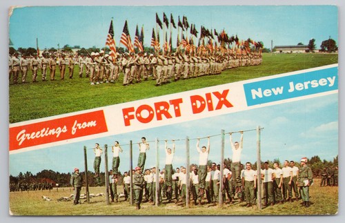 Military Training in Fort Dix New Jersey c1961 Postcard | eBay