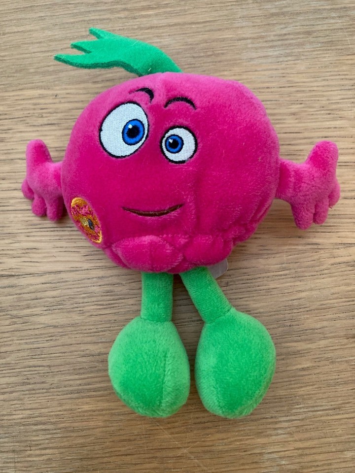 Nestle Munch Bunch Yogurt Rozzy Raspberry Pink Fruit Soft Plush Toy 8 ...