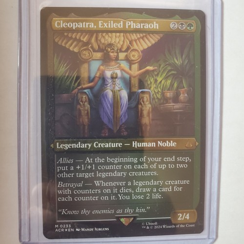 Cleopatra, Exiled Pharoah Foil Etched MTG Assassin's Creed Mythic 0233 ...