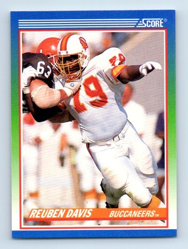 1990 Score Reuben Davis Rookie Tampa Bay Buccaneers #356 | eBay
