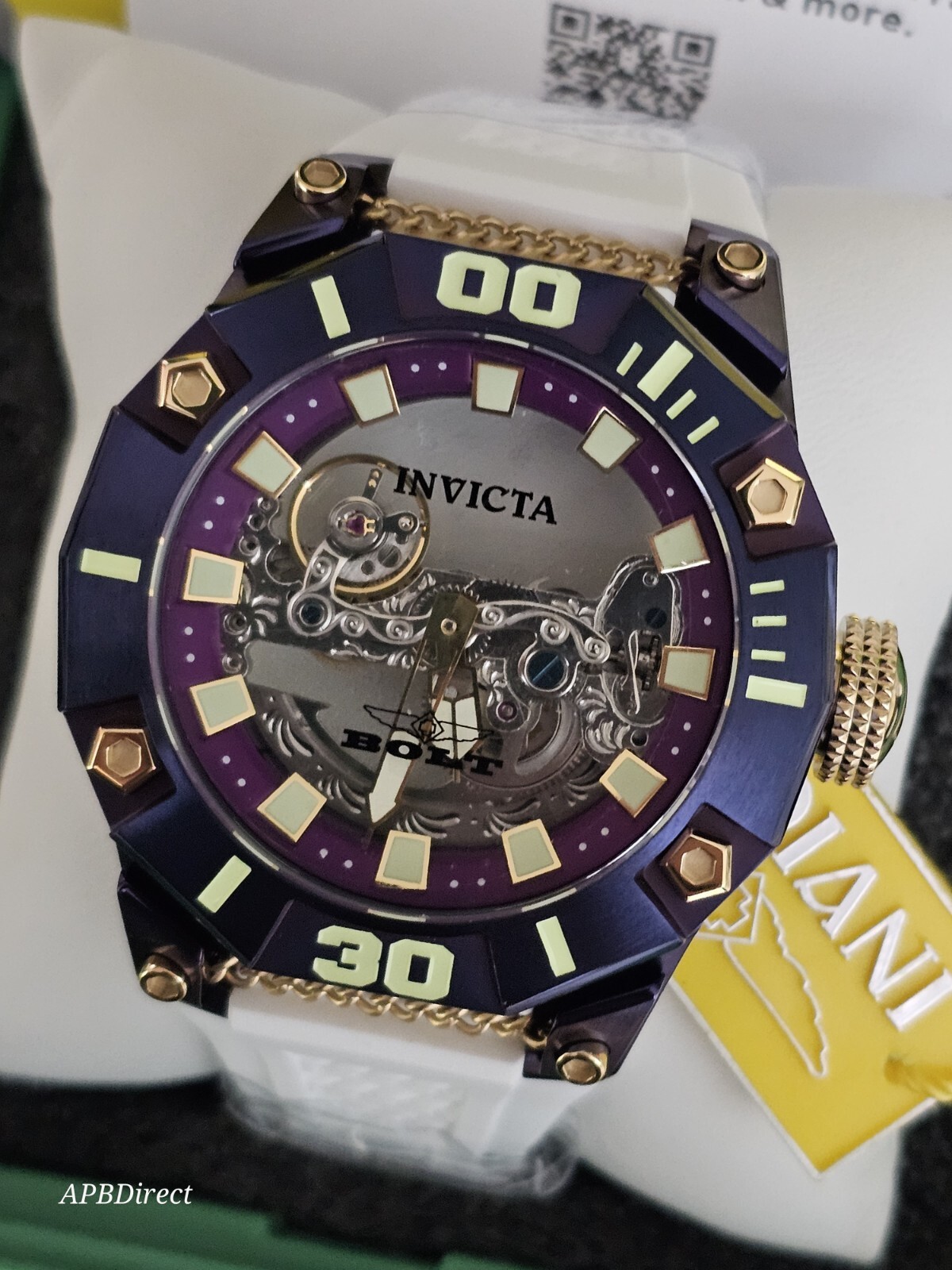 Invicta - BOLT - Automatic - Ghost Bridge - Skeleton - mens watch | eBay