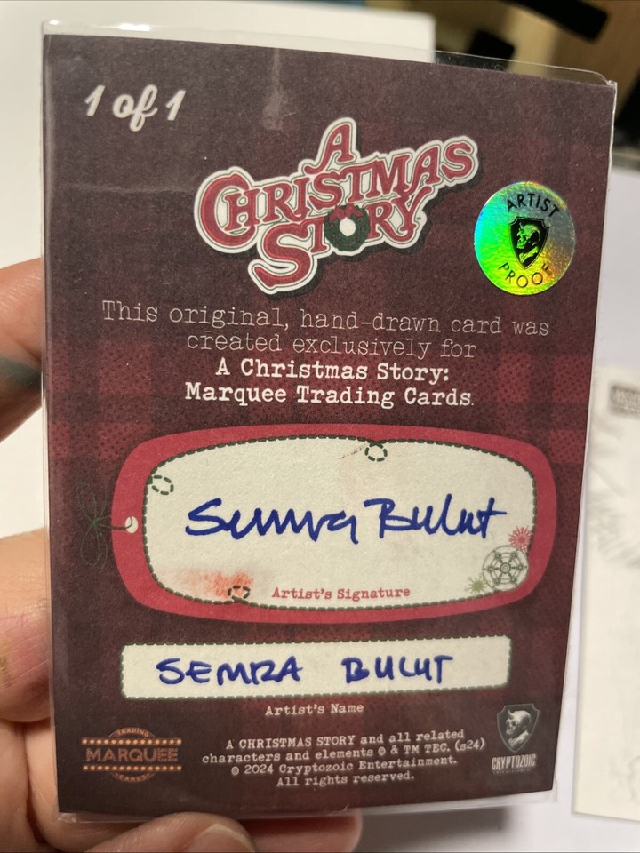 2024 Cryptozoic A Christmas Story Marquee Flick AP Sketch Card By Semra ...