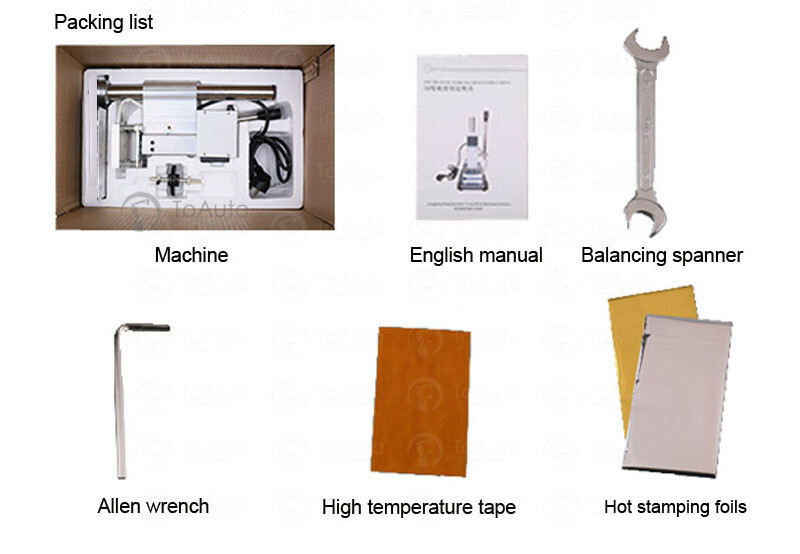 Digital Hot Stamping Bronzing Machine Foil Press Embossing 300W Leather ...