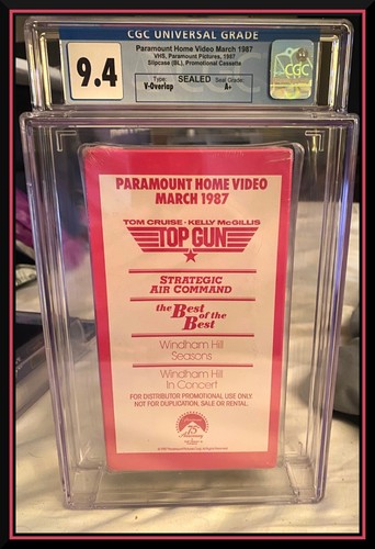 1987 - TOP GUN PREVIEW - Paramount PROMO REEL - Sealed VHS - Graded CGC ...