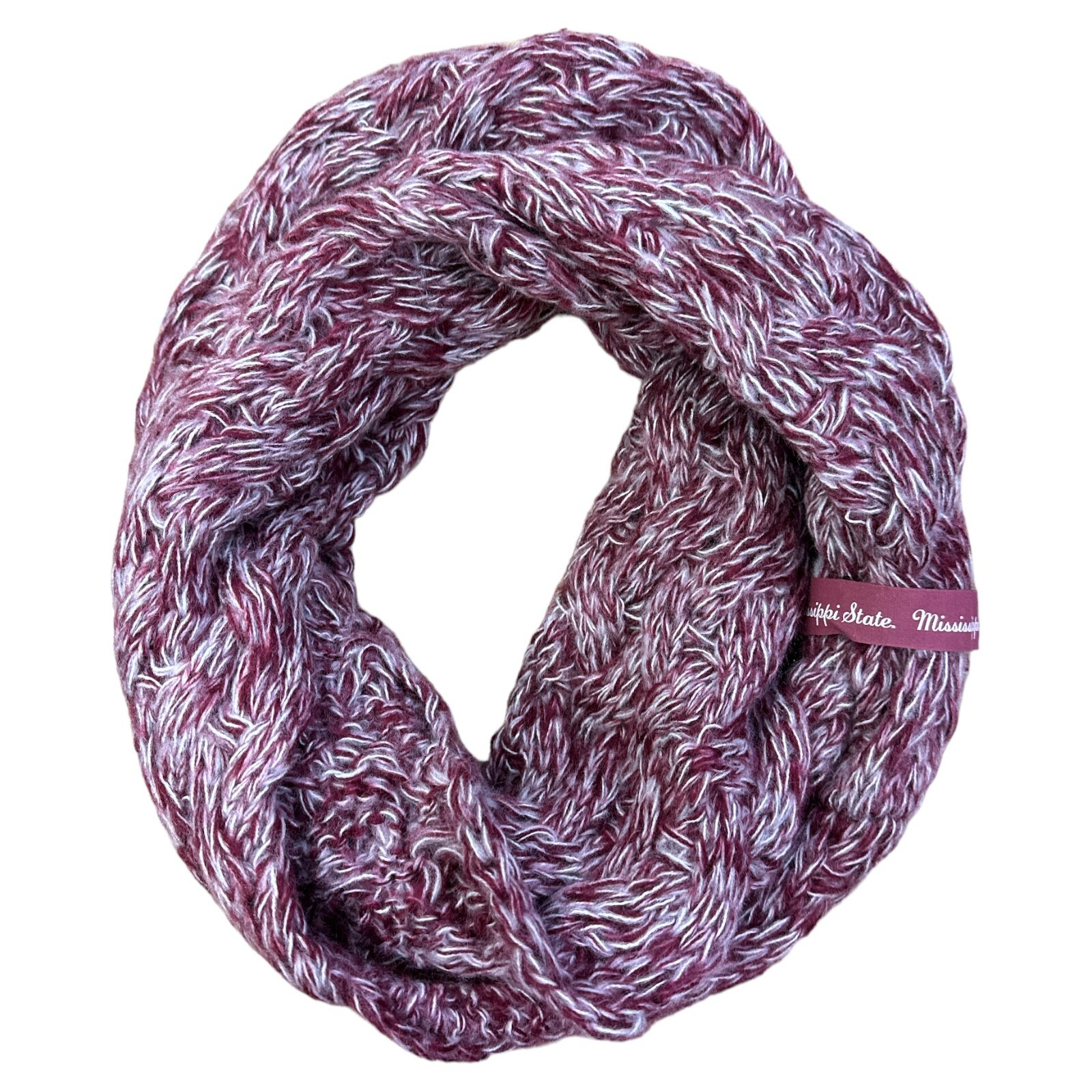 NCAA Mississippi State Bulldogs Chunky Duo Knit Infinity Scarf | eBay