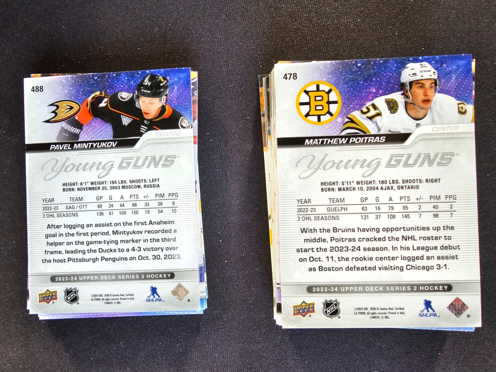 2023-24 Upper Deck Series 2 Hockey Young Guns - You Pick | eBay