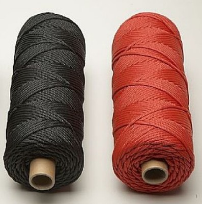 - NYLON Braided Cord rope,3mm Soft, Strong, U choose colour RED BLACK ...