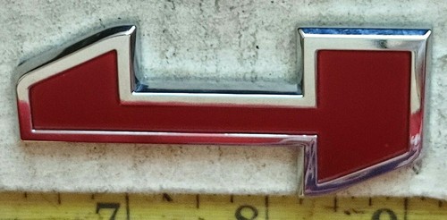 GMC SIERRA CIRCA '20 THE NUMBER "4" RED/SILVER EMBLEM 84682636 / ...
