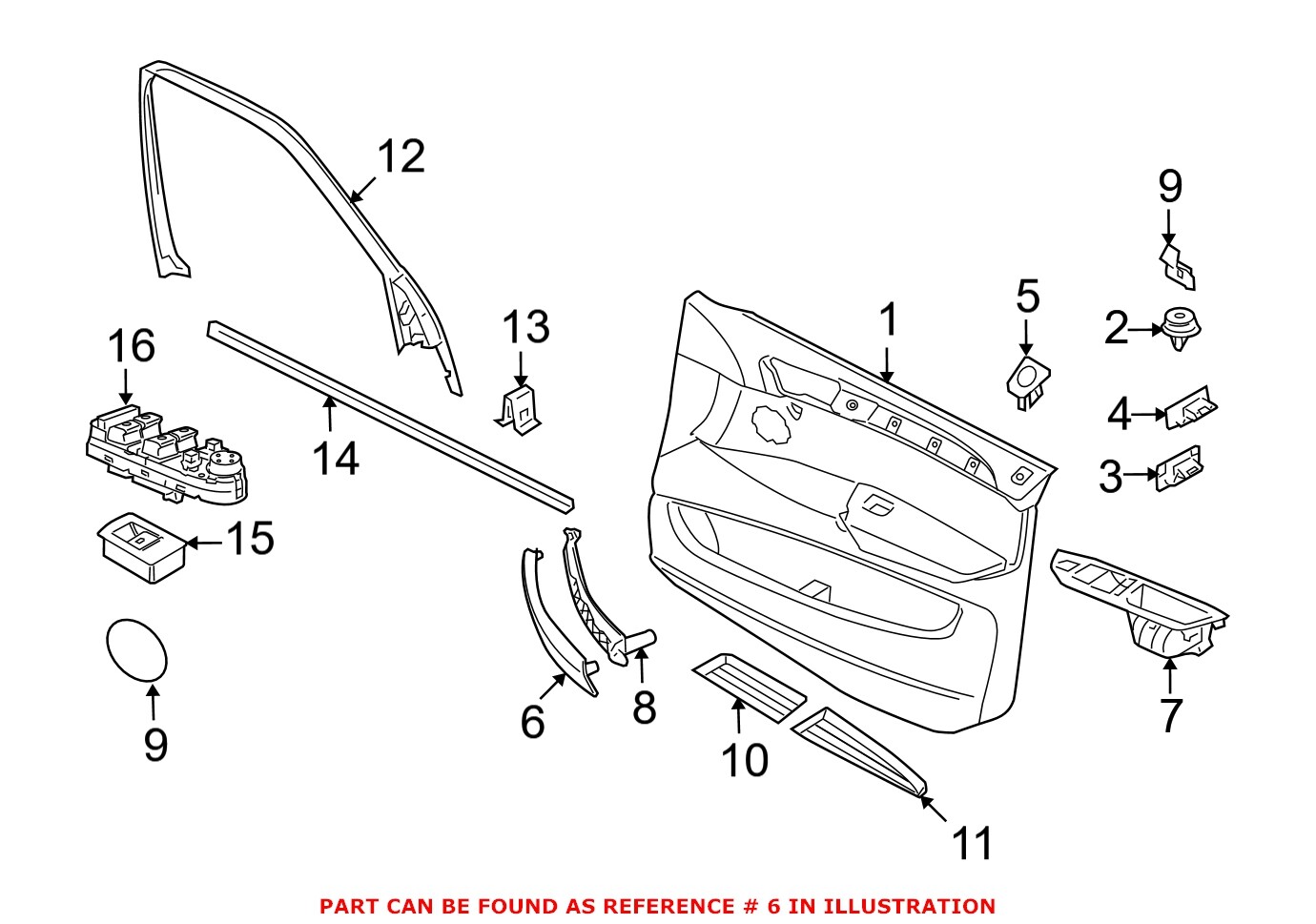 BMW 51416970174 Genuine OEM Handle Cover for sale online | eBay