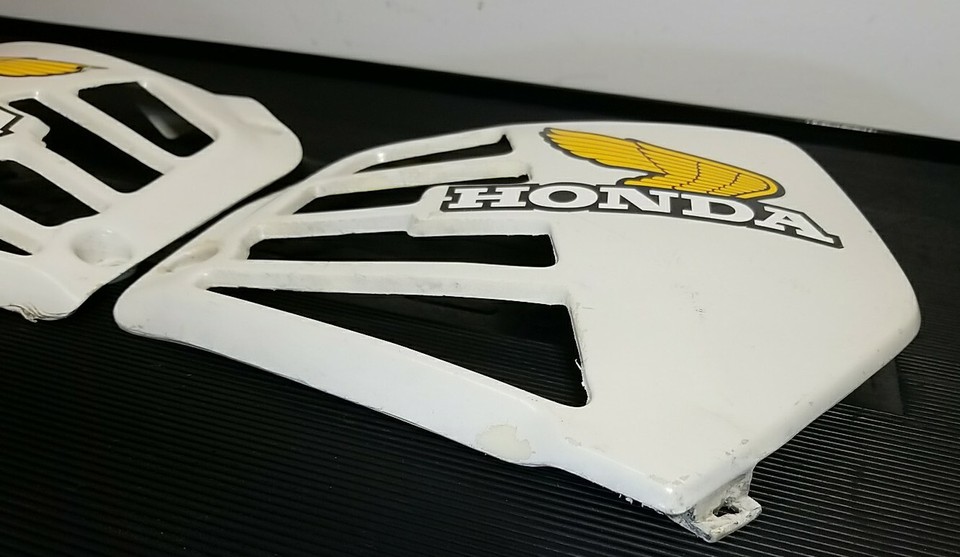 1981 honda cr250 oem radiator shroud panel plastic set 81 Cr 250 Guard ...