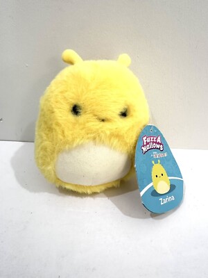 NWT Squishmallows Fuzzamallows 5" Zarina The Yellow Banana Slug 2023 # ...