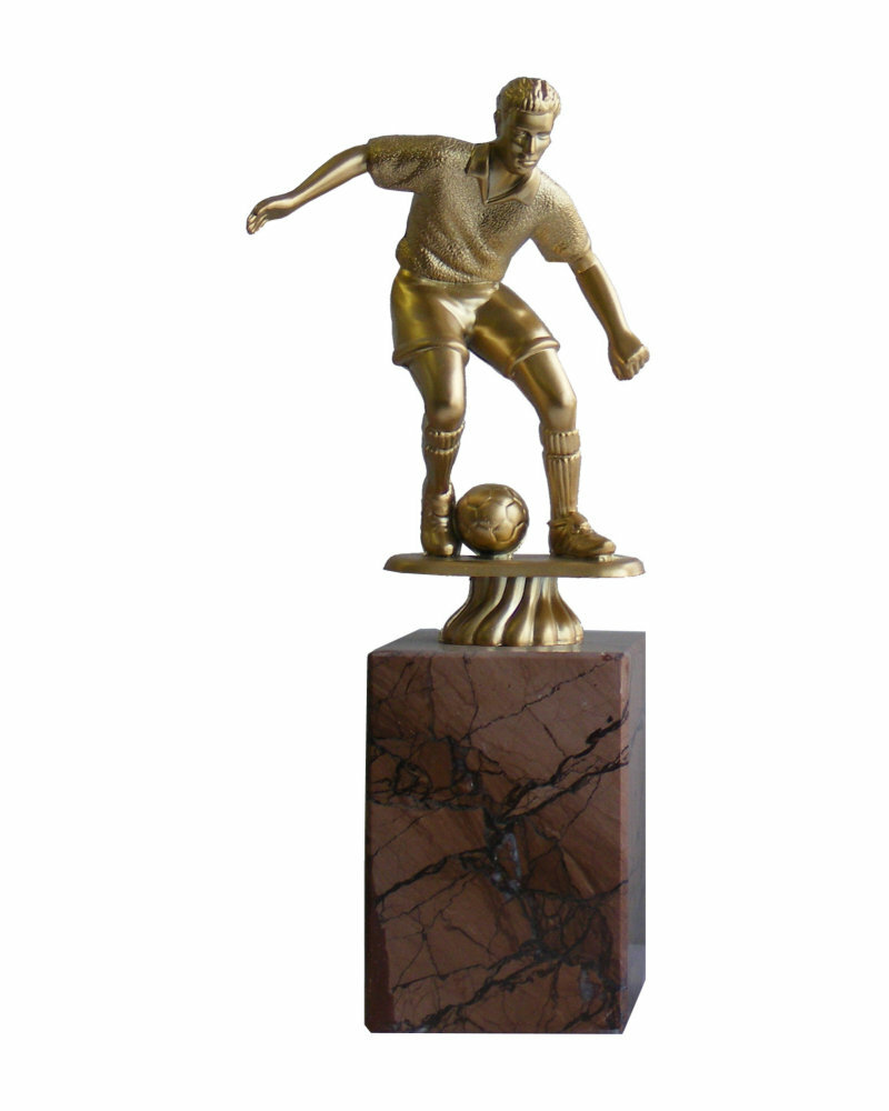 Personalised Engraved Male Gold Football Player Figure Trophy Award ...