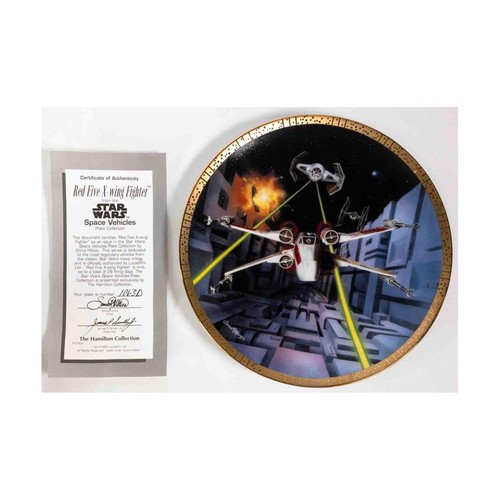 Hamilton Coll Star Wars Merc Star Wars "Red Five X-Wing Fighter ...