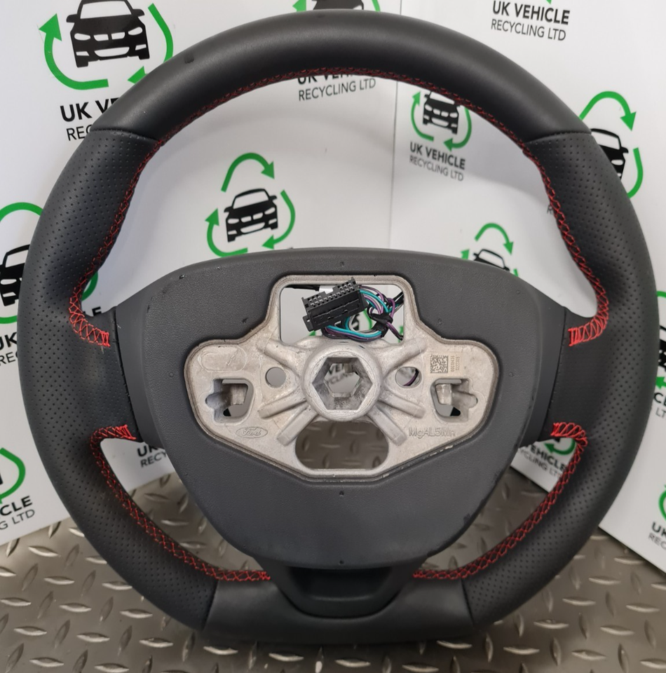2023 FORD KUGA ST LINE FLAT BOTTOM STEERING WHEEL WITH RED STITCHING ...