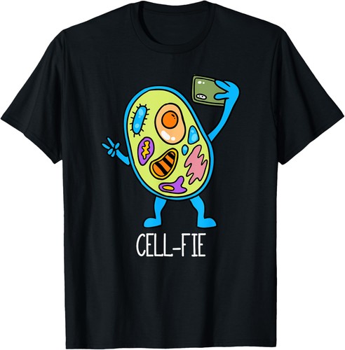 Cell Fie Funny Cellfie Selfie Biology Science Teacher T-Shirt | eBay