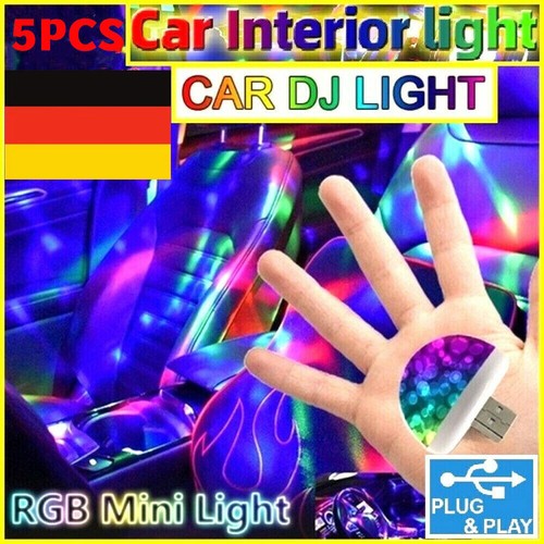 1-5 Stk LED USB Discokugel Lichteffekt DJ Party Bar Pubs RGB ...