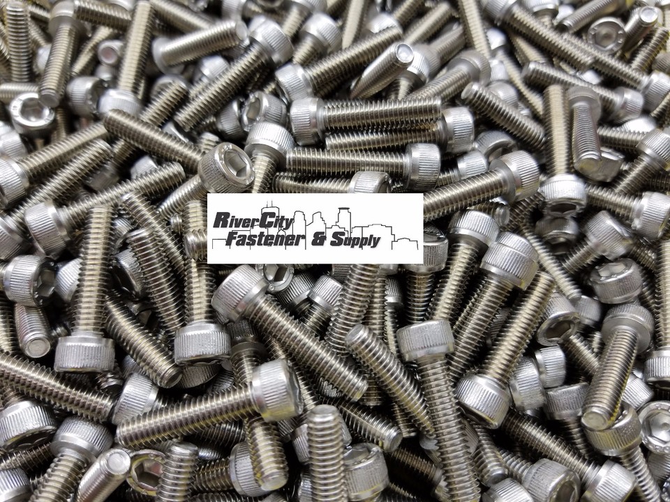 (100) M6-1.0x25 Socket Allen Head Cap Screws Stainless 6mm x 25mm Bolts ...