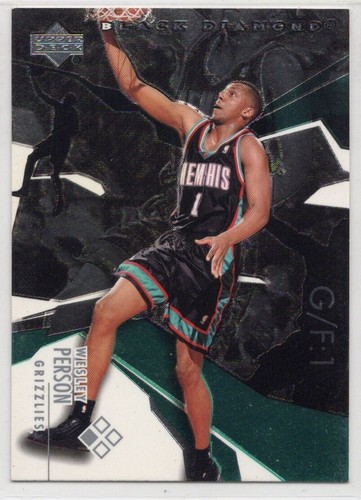 2003-04 Upper Deck Black Diamond Wesley Person Memphis Grizzlies #53 ...