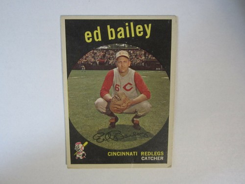 1959 Topps # 210 Ed Bailey Card Cincinnati Redlegs | eBay