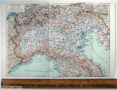 1900-Now - Vintage Original 1924 German Map