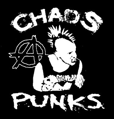 CHAOS PUNKS Patch / Aufnäher NEU Punk Punkrock Anarchie Chaot Laketown ...