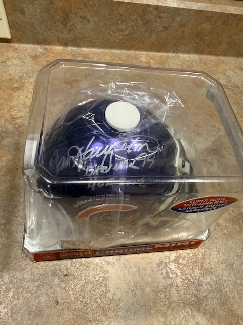 4 Chicago Bears Autographed Mini Helmets-Butkus, Ditka, Sayers, Hampton ...