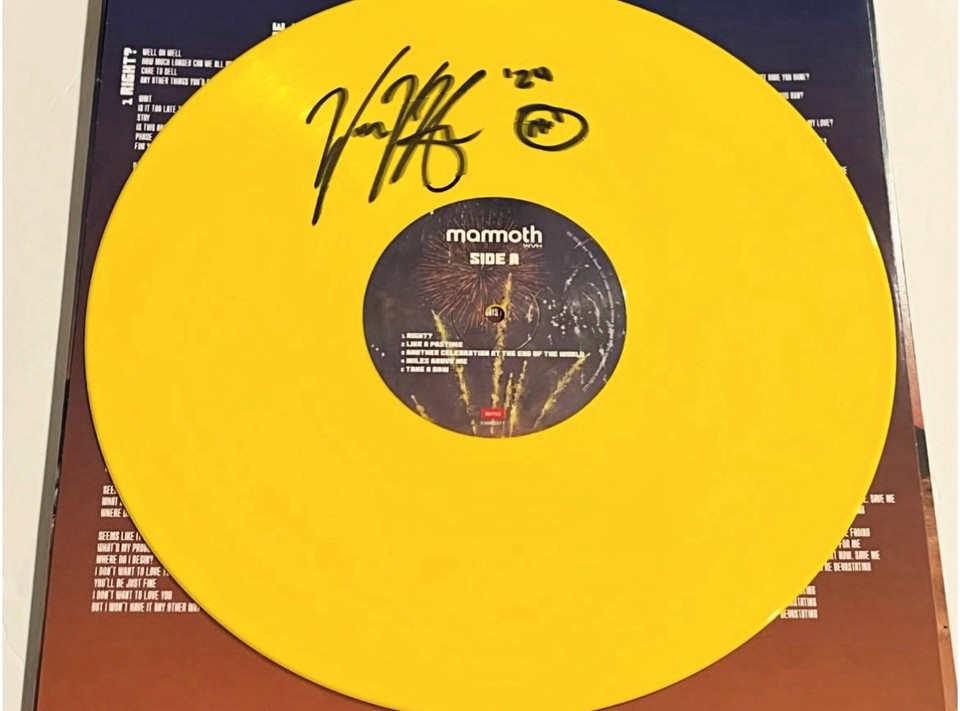 Mammoth WVH II Indie Yellow Vinyl SIGNED Wolfgang Van Halen EVH VINYL ...