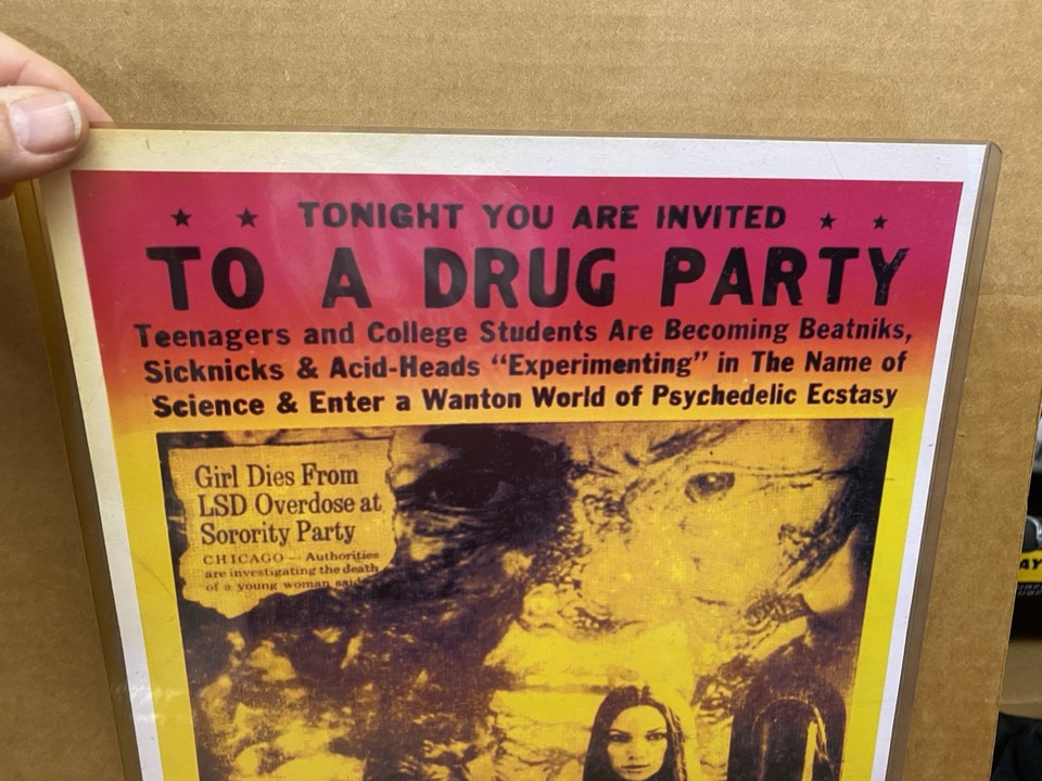 1967 Hallucination Generation Poster Drug Party George Montgomery Danny ...
