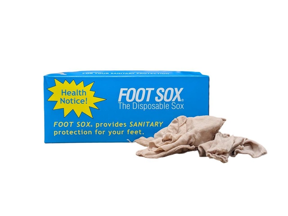 Foot Sox - The Disposable Sanitary Socks | Beige, Unisex (144 Sox/Box ...