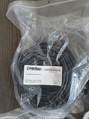 Lynn Choice Cat6 Black Booted 100 Ft #CAT6-100-BKB Cable 100' | eBay