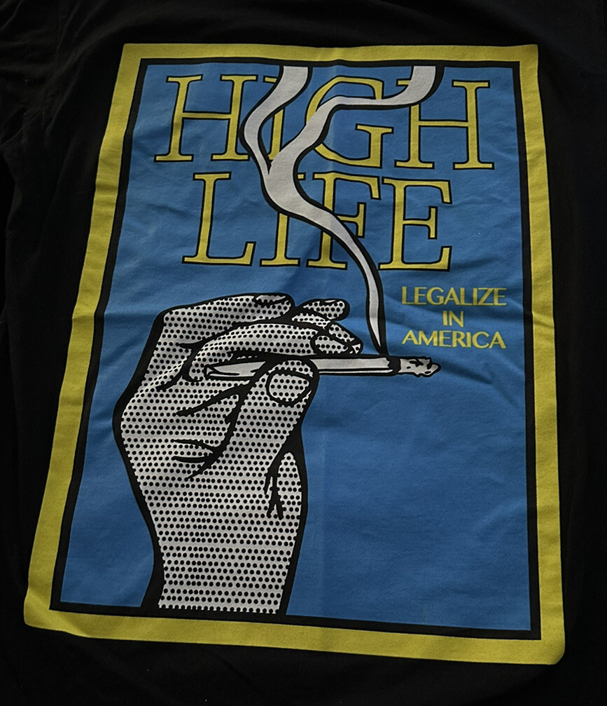 420 High Life graphic t shirt MEDIUM | eBay
