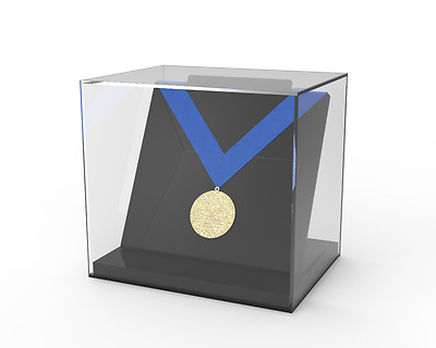 Medal Display Case Freestanding Acrylic Perspex Medal Medallion Award ...