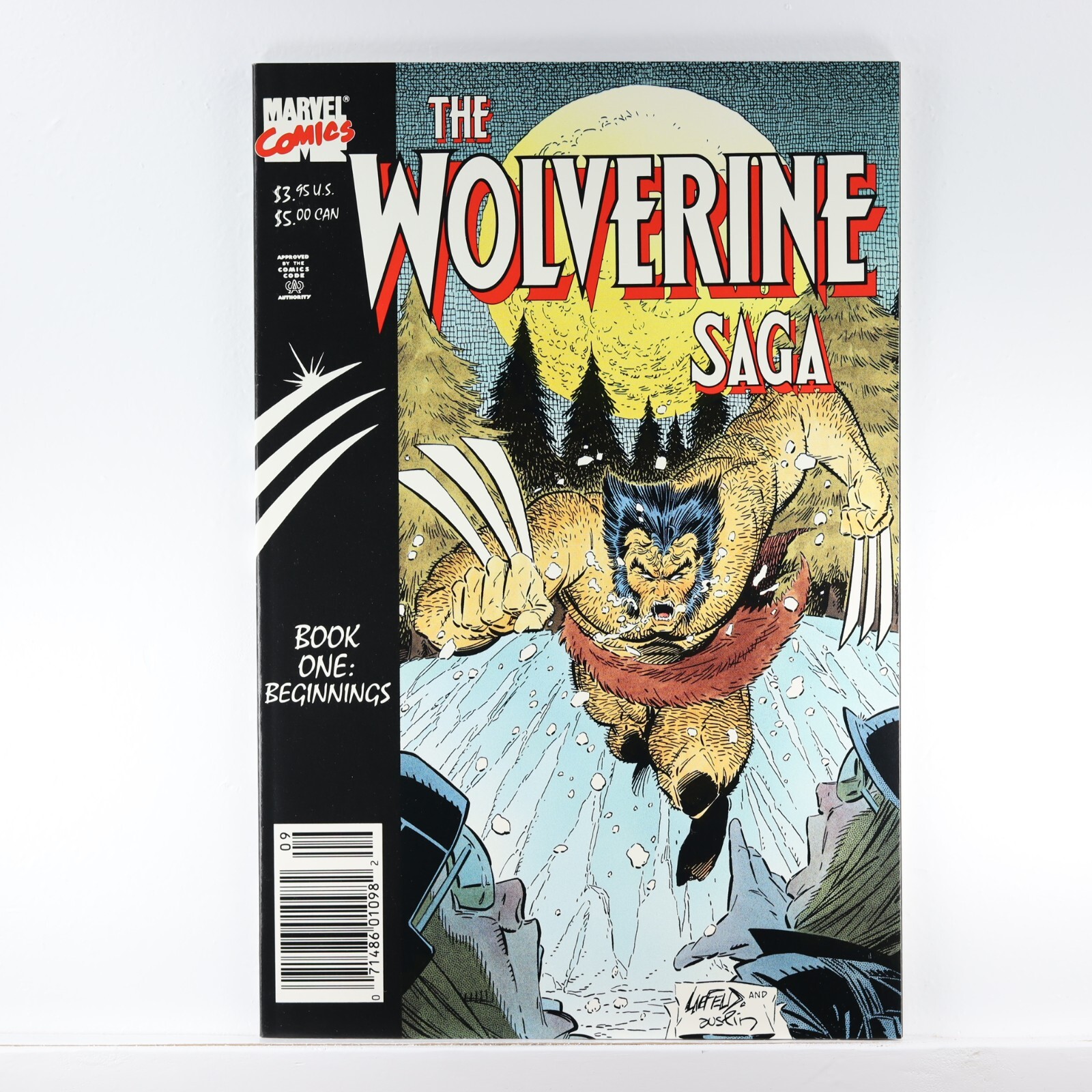 WOLVERINE SAGA #1 (VOL 1) ROB LIEFELD COVER MARVEL SEP 1989 1ST PRINT ...