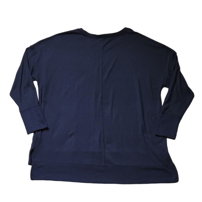 Blue Crew Neck Boxy Sweater Women's XXXL Soft Warm Cozy Cabin Core | eBay