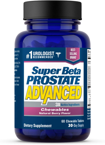 Super Beta Prostate Advanced Chewable| Male Prostate Support (60 Chews ...