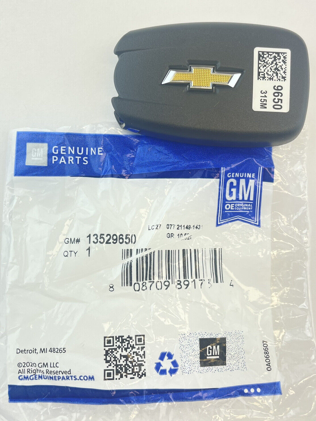18-20 Chevy Equinox Keyless Remote Smart Key Entry Fob Transmitter GM ...