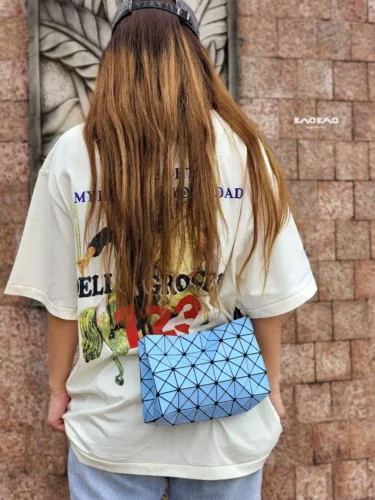 BAO BAO ISSEY MIYAKE Loop Shoulder Bag Handbag Bag,Light Blue | eBay