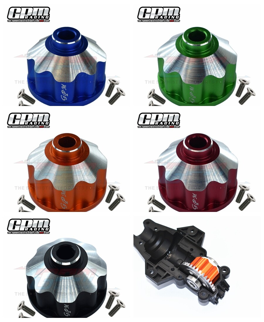 GPM Aluminum Alloys Front/mid/Rear Diff Case Box for TRAXXAS 1/10 MAXX ...