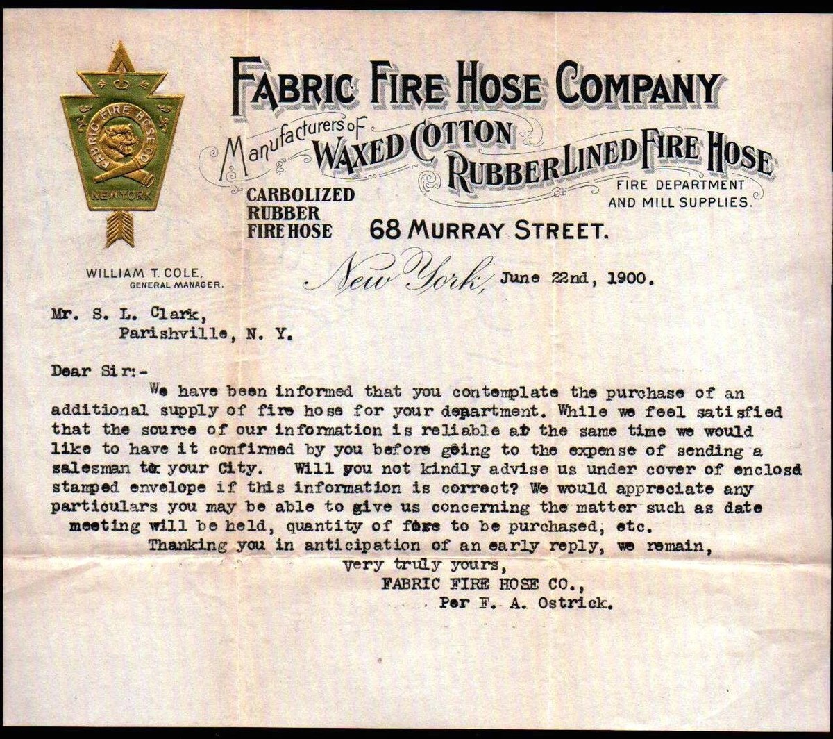 Fire Hose Letters