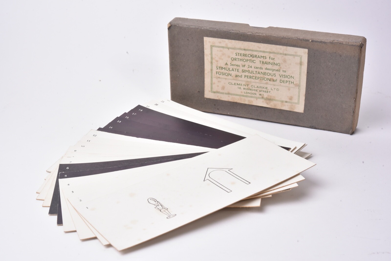 Stereograms for Orthoptic Training. Serie Of 24 Cards With Boite. Full ...