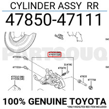 4785060110 Genuine Toyota CYLINDER ASSY RR 47850-60110 | eBay