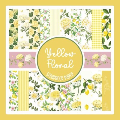 Yellow Floral Scrapbook Paper: Shabby Chic Lemons Craft Paper Pad For ...