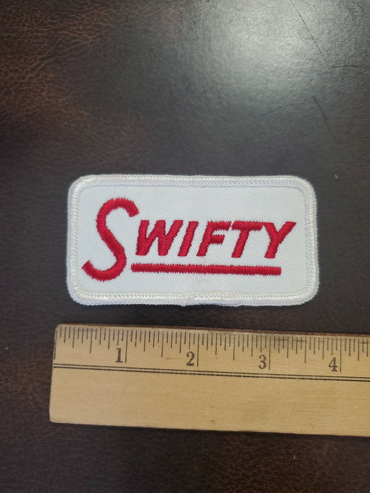 Vintage Advertising Employee Patch- Swifty | eBay